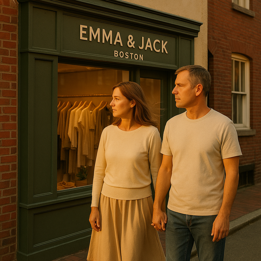 About us – Emma & Jack Boston